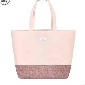Jimmy Choo | Bags | Jimmy Choo Pink Glitter Large Tote Bag Nwt | Poshmark